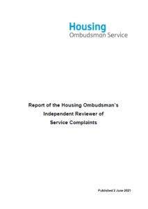 Housing Ombudsman’s first independent review of service complaints ...